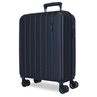 Movom Swimwear Movom Wood Kabinenkoffer Blau 40x55x20 cms Hartschalen ABS TSA-Schloss 38L 3,2Kgs 4 Doppelr&auml;der Erweiterbar Handgep&auml;ck