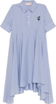 Marni robe mi-longue à broderies - Bleu