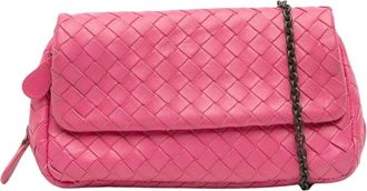 Bottega Veneta Sac bandouli&egrave;re en cuir Pre-owned - Femme - Pre-owned - Rose - Taille: ONE Size