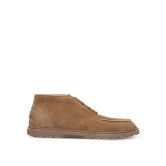 Tod's Braune Wildleder Schn&uuml;rstiefel - - Shoes - Herren - Braun - 44 EU