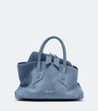 The Attico Sac &agrave; main La Passeggiata Mini en denim
