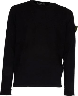 Stone Island Homme, Pulls, Bleu, Taille: XL Pull Ras du Cou C&ocirc;tel&eacute;