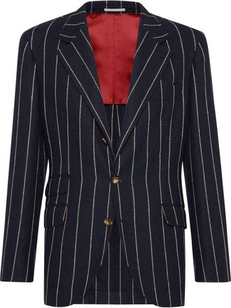 Brunello Cucinelli Cavallo Sakko - Blau