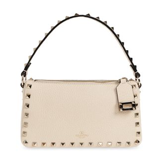 Valentino Garavani Rockstud Schultertasche - - Bags - Damen - Beige - ONE SIZE