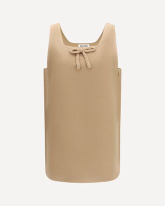 Miu Miu Waxed double wool Dress Female 38