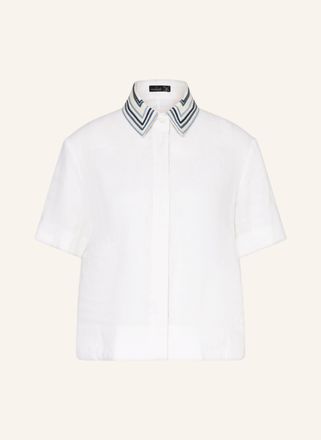 van Laack Van Laack Hemdbluse Vl-Amise-E Aus Leinen weiss