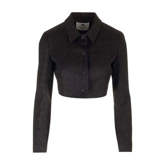 Marine Serre Damen, Jacken, Schwarzk, MGr&ouml;&szlig;e