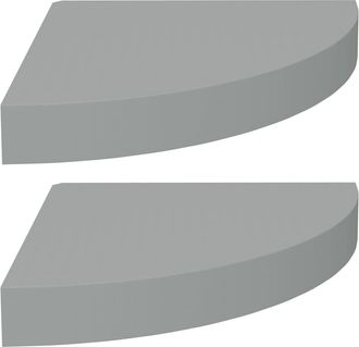 Generic Gebogenes Eckregal, Schwebende Regale, Dekoratives Wandregal für Badezimmer, Wohnzimmer, Schlafzimmer (25 x 25 x 3,8 cm)