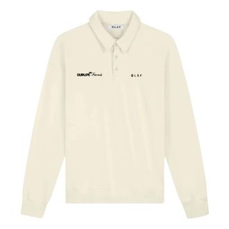Olaf Hussein Script Friends Oversized Polo - - Tops - Herren - Beige - S