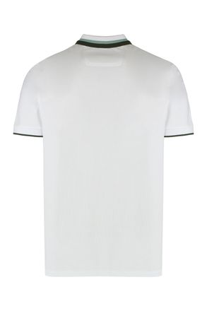 HUGO BOSS Mens Cotton Polo With Contrasting Details White Shirts T-shirts And Polos