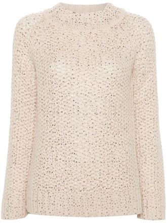 Ermanno Scervino Pullover mit Kristallen - Nude