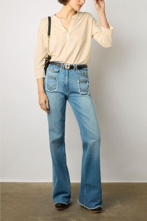 Gerard Darel T-shirt col tunisien - MADDIE - Sable