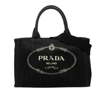 Prada Pre-owned Canvas Satchel - Femme - Pre-owned - Noir - Taille: ONE Size