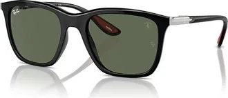Ray-Ban Rb4433m Scuderia Ferrari Collection Sonnenbrillen Schwarz Fassung Grün Glas 54-20