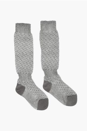 Dsquared2 Metallic Fabric Perforated Socks size Unica