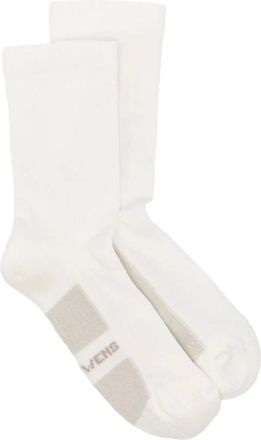 Rick Owens Femme, Sous-v&ecirc;tements, Blanc, Taille: M Temple Glitter Socks
