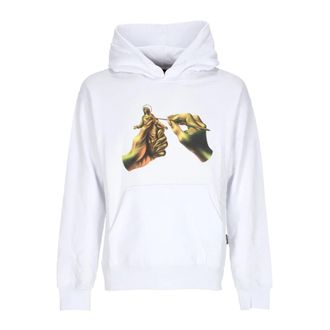 PROPAGANDA Wei&szlig;e Hoodie mit K&auml;ngurutasche - - Sweatshirts & Hoodies - Herren - Wei&szlig; - XL