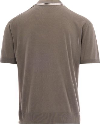 Paolo Pecora Silk-Cotton Blend Polo Shirt - Green