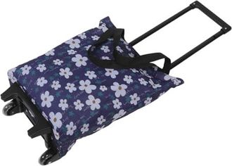 TOPBATHY Chariot De Courses Pliable &Agrave; Roulettes Chariot De Courses Pour Escaliers Pliable Personnel Bleu