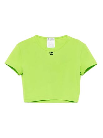 Chanel t-shirt crop (1995) - Vert