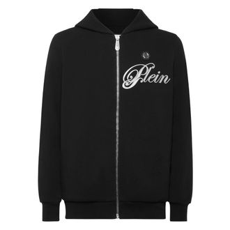 Philipp Plein Homme, Sweatshirts et sweats &agrave; capuche, Noir, Taille: 2XL Sweatjacket &agrave; capuche Skull