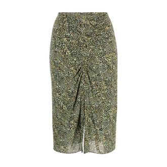 Isabel Marant Gr&uuml;ner Gemusterter Midi-Rock - - Skirts - Damen - Gr&uuml;n - XS