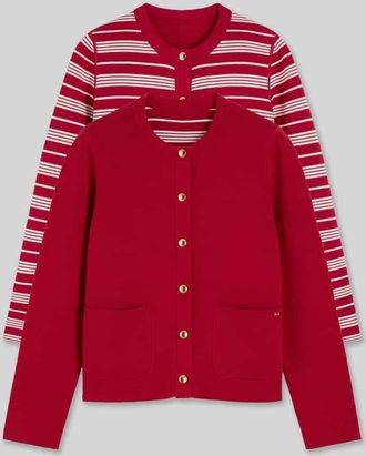 Tommy Hilfiger Regular Fit Strickjacke aus Baumwoll-Mix