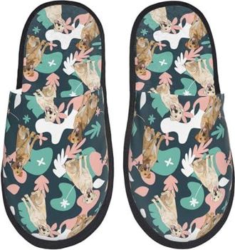 Generic Pantoufle Maison Imprim&eacute; De Chien Labrador Retriever Chaussons Maison Portative Chaudes Pantoufles Confortable Hiver Chaussures Chaudes Pour Maison H&ocirc;