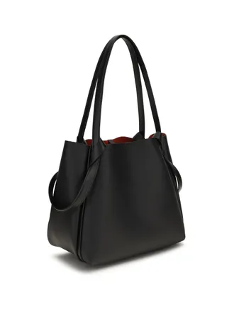 Christian Louboutin Womens Tote Bag Bettina Black Calf Leather Shoulder