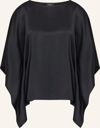 s.Oliver Black Label S.Oliver Black Label Blusenshirt Aus Satin schwarz