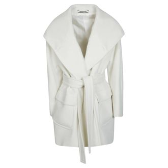Tagliatore Jilly Mantel mit Kapuze 3/4 - - Coats - Damen - Wei&szlig; - 2XS