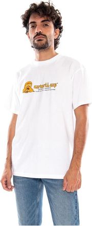 Carhartt Work in Progress S/S Deadline T-Shirt - - Tops - Herren - Wei&szlig; - L
