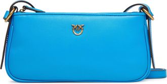 Pinko Handtasche PINKO Half Moon Baguette Mini AI 25-26 PLTT 105069 A0QO Blau