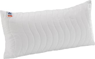 Irisette Kopfkissen Jette, 95 Grad waschbar, inkl. Aufbewahrungstasche, 40 x 80 cm, Weiß