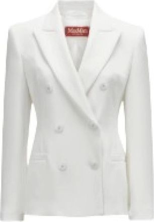 Max Mara Femme, Vestes, Blanc, Taille: 34 FR Veste &Eacute;l&eacute;gante