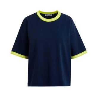 Essentiel Femme, Tops, Bleu, Taille: 36 FR Jefinitely Contrast Pullover