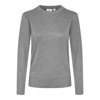 Saint Tropez Pull Gris Chin&eacute; MilaSZ Pullover - Femme - Pulls - Gris - Taille: 40 FR