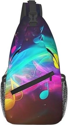 Generic Sac &agrave; bandouli&egrave;re color&eacute; avec vagues - Sac &agrave; dos de voyage pour homme - Sac &agrave; dos de randonn&eacute;e