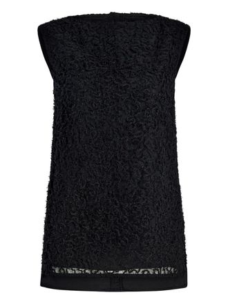 Proenza Schouler Virginie Oberteil mit Fransenstickerei - Schwarz