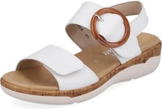 Remonte femme Sandales R6853, dame Sandales classiques,semelle intérieure amovible,chaussure dété,confortable,sandale,weiss,45 EU / 10.5 UK