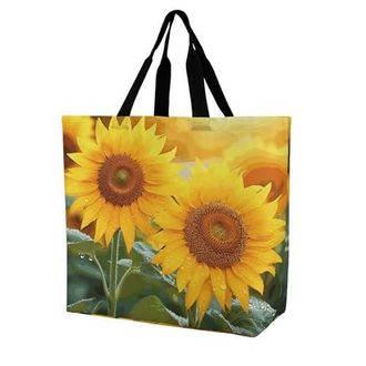 Generic Fleurs De Tournesols Sac &Agrave; Bandouli&egrave;re D&eacute;contract&eacute; Sacs De Courses L&eacute;ger Sac A Main Femmes Pour Voyage Plage Universit&eacute;