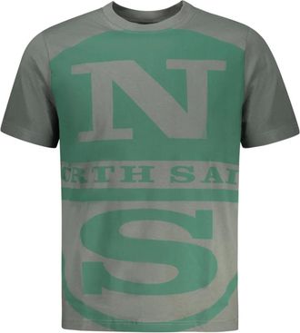 North Sails Homme, Tops, Vert, Taille: 3XL T-shirt &agrave; manches courtes
