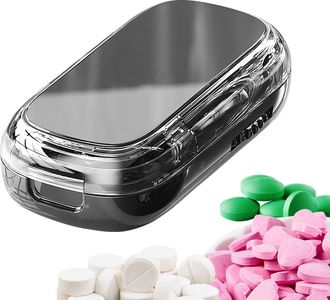 Generico Tablettenschneider, tragbares Werkzeug zum Schneiden von Tabletten, w&ouml;chentlicher Organizer f&uuml;r Zuhause, Reisen, Krankenhaus, Schule, Camping, Arbeit,