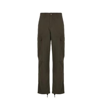 Carhartt Work in Progress Baumwoll-Cargohose in Grün