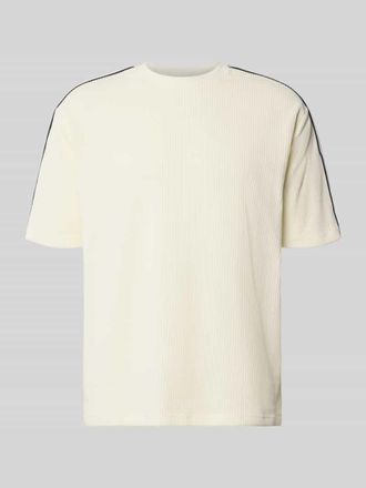 Mc Neal T-Shirt mit Strukturmuster und Rundhalsausschnitt