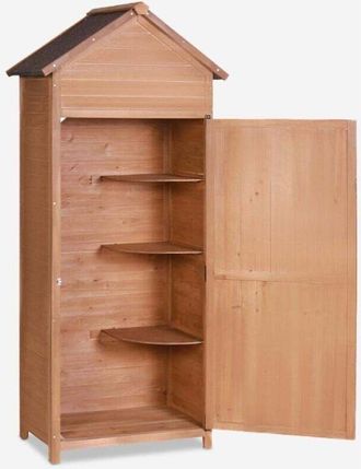 Stark Cabane de jardin armoire de rangement en bois 3 &eacute;tag&egrave;res Scoter