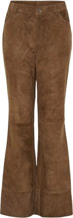 Notyz Notyz, Femme, Pantalons, Brun, Taille: 38 FR Pantalon en cuir