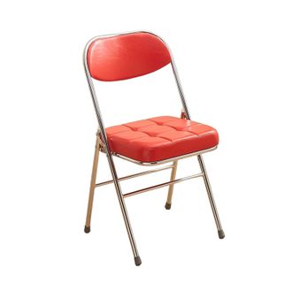 Generic Klappstuhl Camping Kleines Packma&szlig; mit Metallrahmen Bis 100kg Belastbar Klappst&uuml;hle Gepolstert mit Lehne Platzsparend f&uuml;r G&auml;ste K&uuml;che B&uuml;ro Hochzeit un