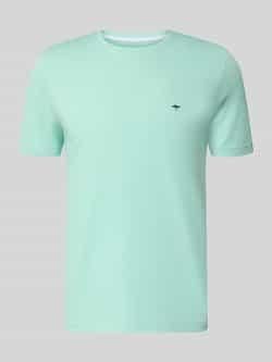 Fynch-Hatton T-Shirt mit Rundhalsausschnitt und Label-Stitching