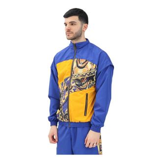 Australian Footware Homme, Vestes, Multicolore, Taille: 2XL Veste Coupe-Vent Vintage Bleue Jaune